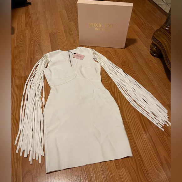 Toxic Envy Boutique | Dresses | Nwt Toxic Envy Boutique White Mini ...